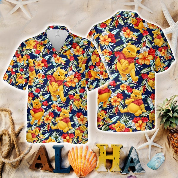 Winnie the Pooh Hawaiian Shirt - Etsy
