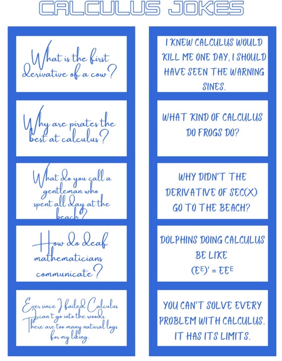 Funny Calculus Jokes