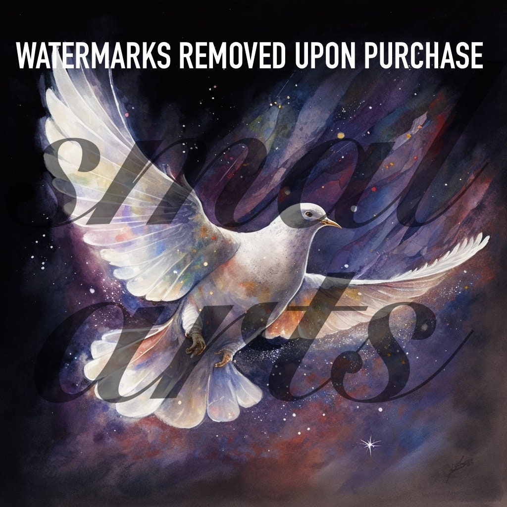 300 DPI, Ethereal Dove, 4K Quality, Clipart, Transparent, Holy Spirit ...