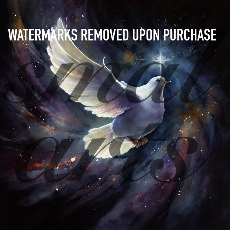 300 DPI, Ethereal Dove, 4K Quality, Clipart, Transparent, Holy Spirit ...