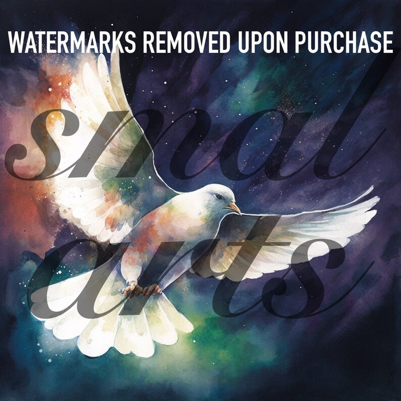 300 DPI, Ethereal Dove, 4K Quality, Clipart, Transparent, Holy Spirit ...