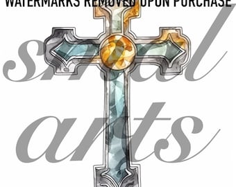 300 DPI, Cross/ Crucifix Clipart, 4K Quality, Art, Transparent, Clipart ...