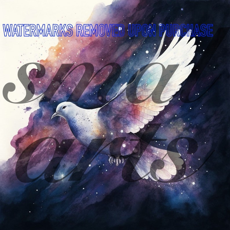 300 DPI, Ethereal Dove, 4K Quality, Clipart, Transparent, Holy Spirit ...