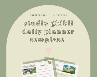Studio Ghibli Soot Sprites Printable Weekly Planner Digital and Instant ...