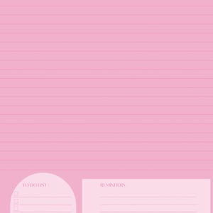 Pretty in Pink Note Template - Etsy