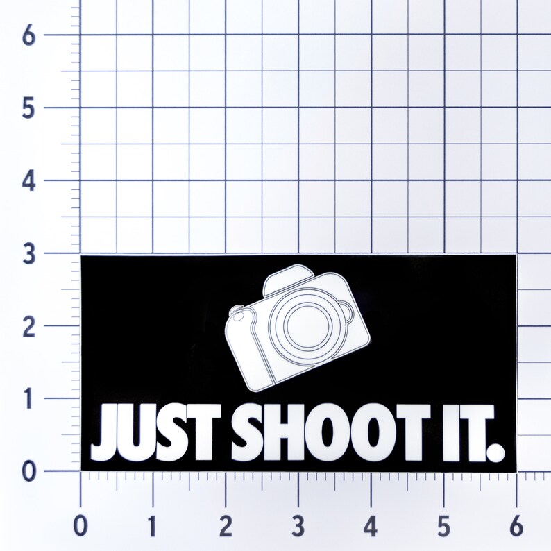 Just Shoot It Photography Sticker: Waterproof Vinyl Decal - Etsy