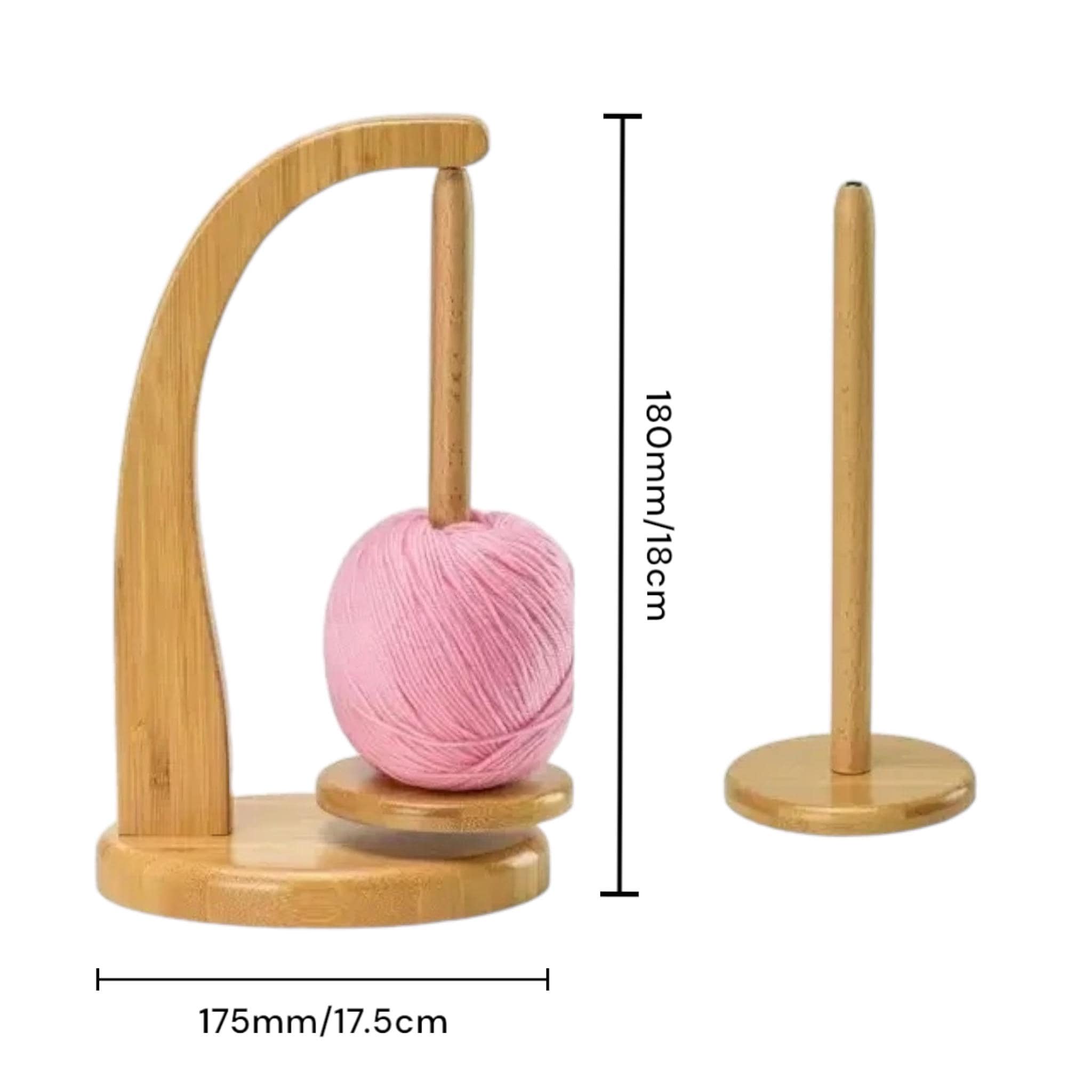 Magnetic Yarn Ball Holder, Yarn Holder Spinner, Wooden Yarn Winder ...