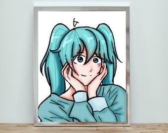 Hatsune Miku Print - Etsy