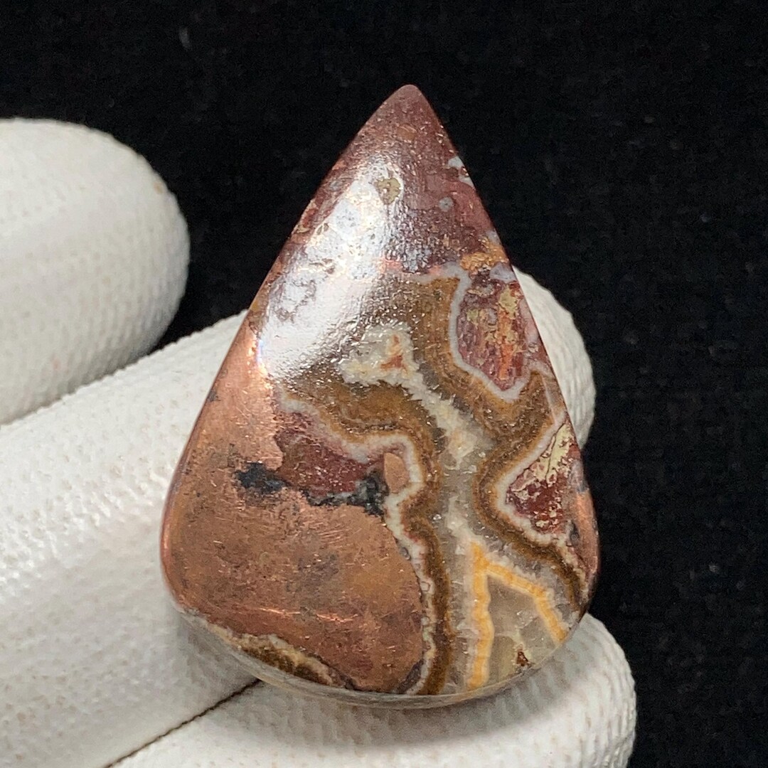 Native Copper Dolomite, Pear Cabochon, 32x22x6 MM, 52 CTS, Beautiful ...