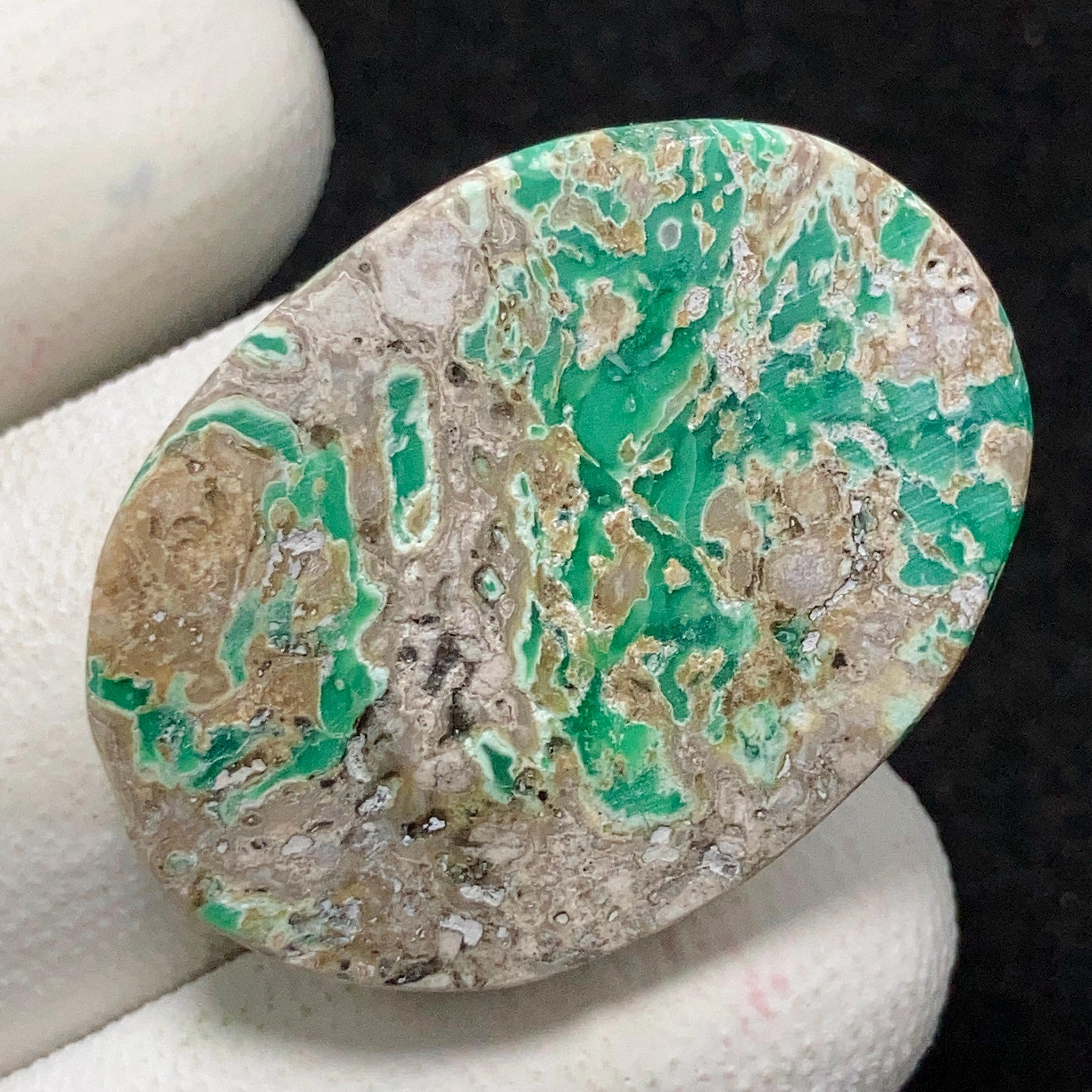 Natural Lucin Utah Variscite, Oval Cabochon, 35x25x6 MM, 41 Cts ...
