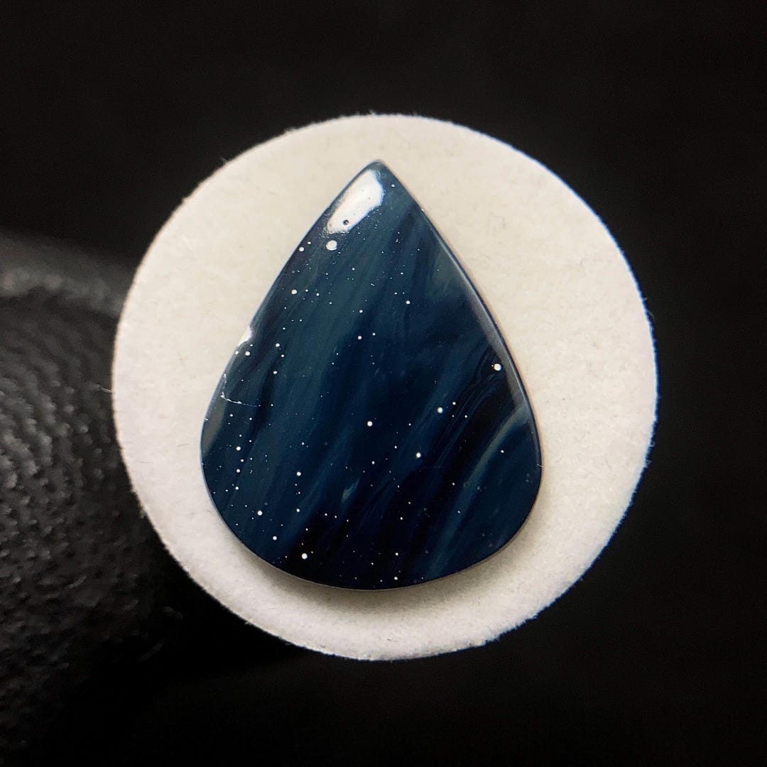 Blue Slag AKA Leland Blue Mountain Stone, Pear Cabochon, 18x15x3 MM, 5 ...