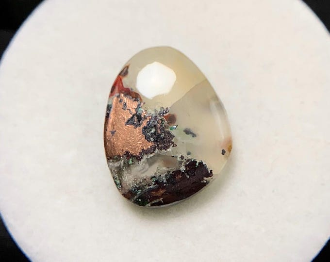 Copper Native Chrysocolla, Freeform Cabochon, 19x15x4 MM, 12 Cts ...