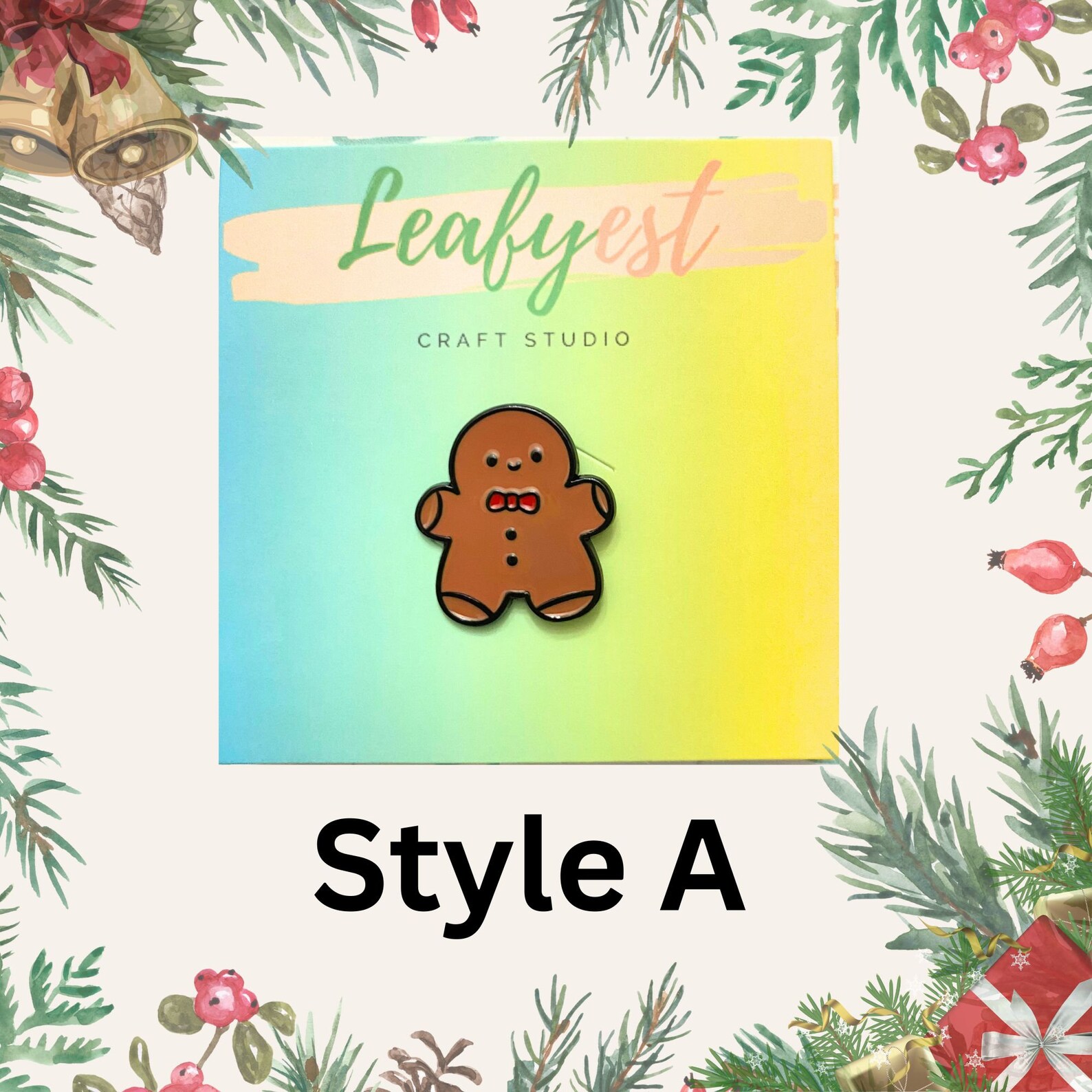 Christmas Enamel Pins, Cute Christmas Pin Set, Santa Claus Enamel Pin ...