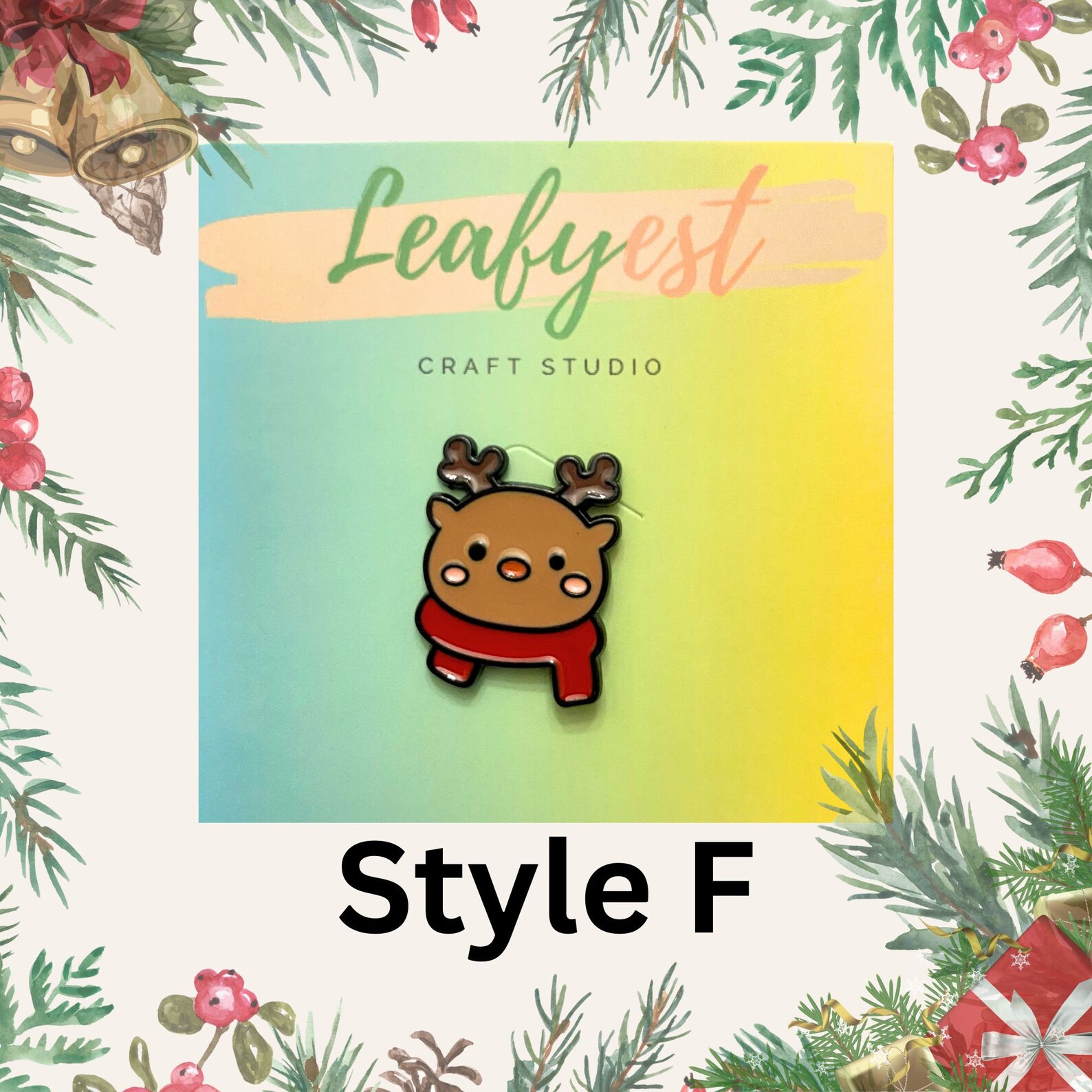 Christmas Enamel Pin Set: Santa, Festive Holiday Brooches - Etsy