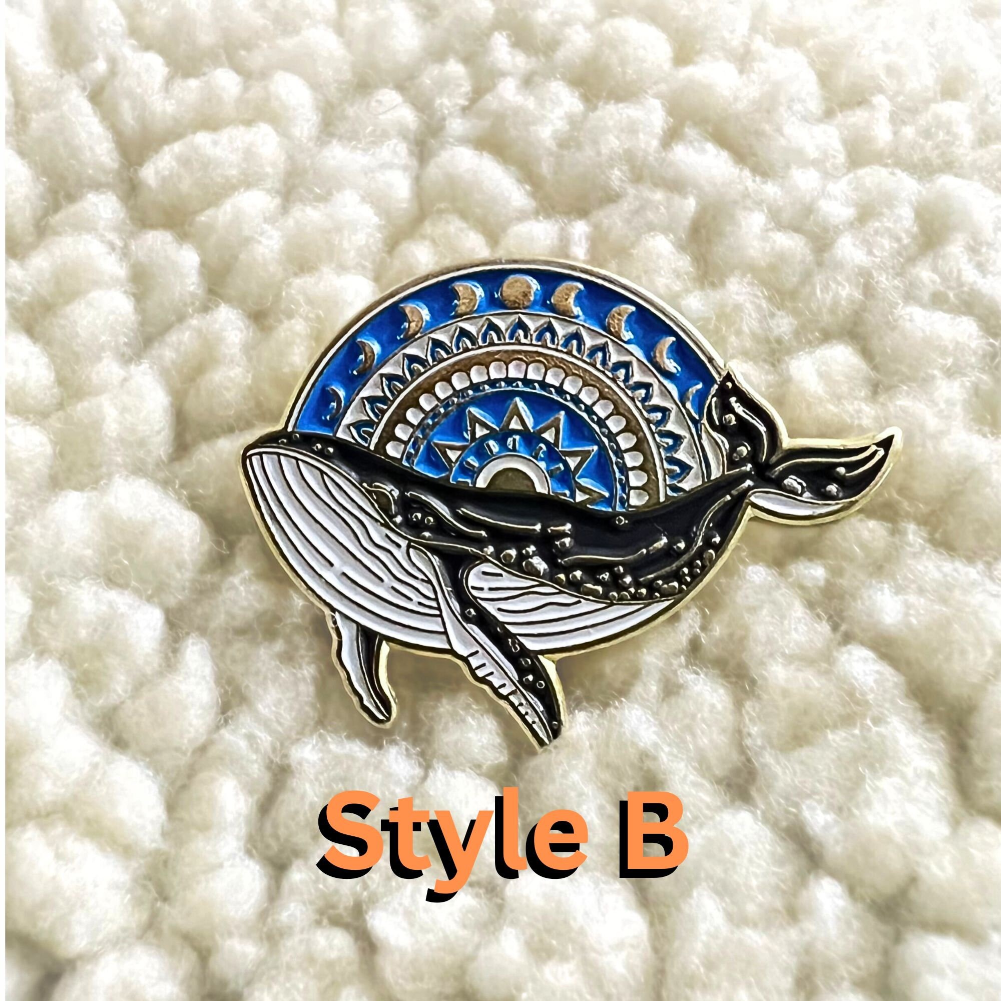 Whales Enamel Pin, Save Whale Badge, Ocean Whale Enamel Pin, Save the ...