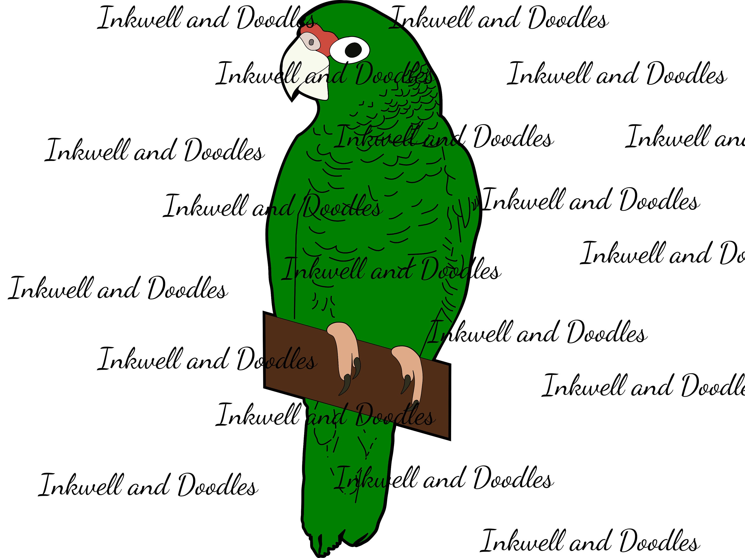 Cotorra puertorriqueña SVG paquete digital loro verde Puerto Rico SVG diseño ave verde descargar ...