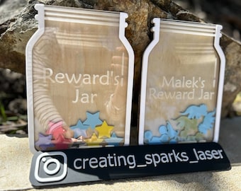 Reward Jar & Tokens Bundle SVG Token Shapes for Reward Jar Reward Jar ...