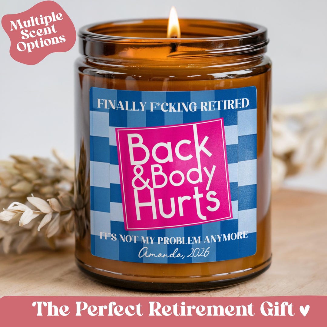 Funny Retirement Candle Gift, Legend Coworker, Best Friend ...