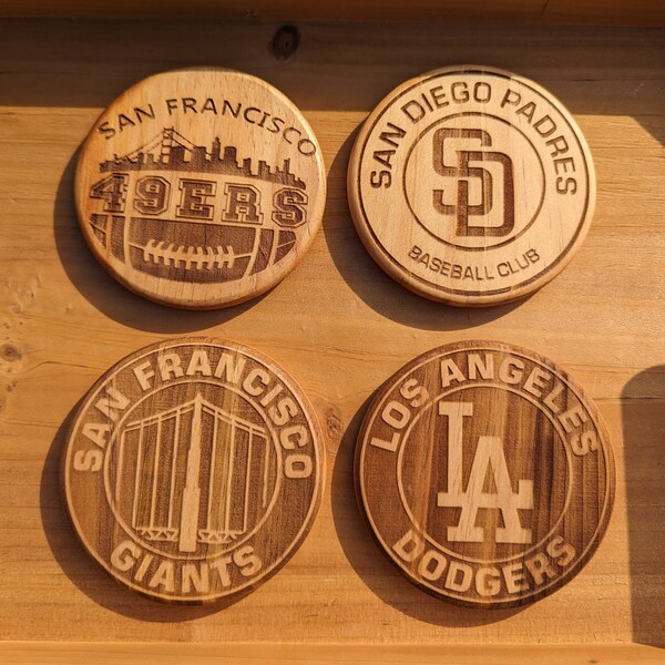 Wooden Coasters - Etsy