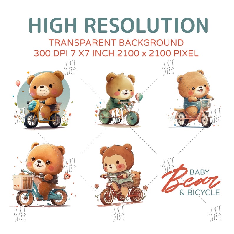 Baby Bear Clip Art Clipart Baby Shower Elements Cute Teddy - Etsy