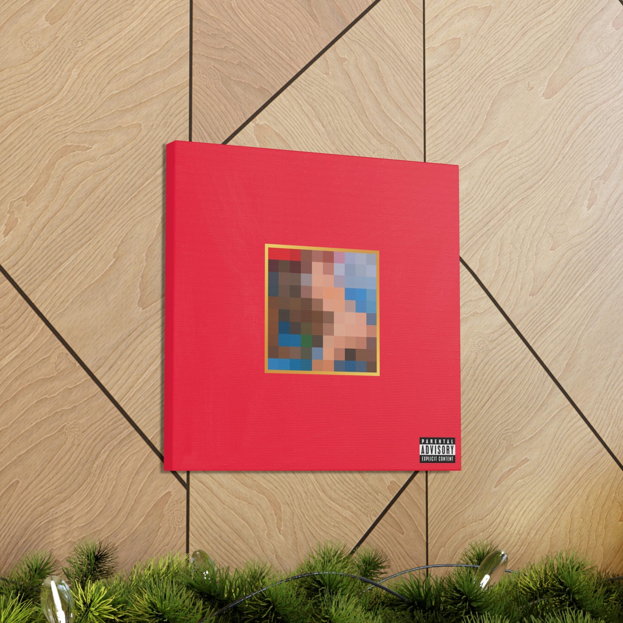 My Beautiful Dark Twisted Fantasy Kanye Album Cover Canvas - Etsy