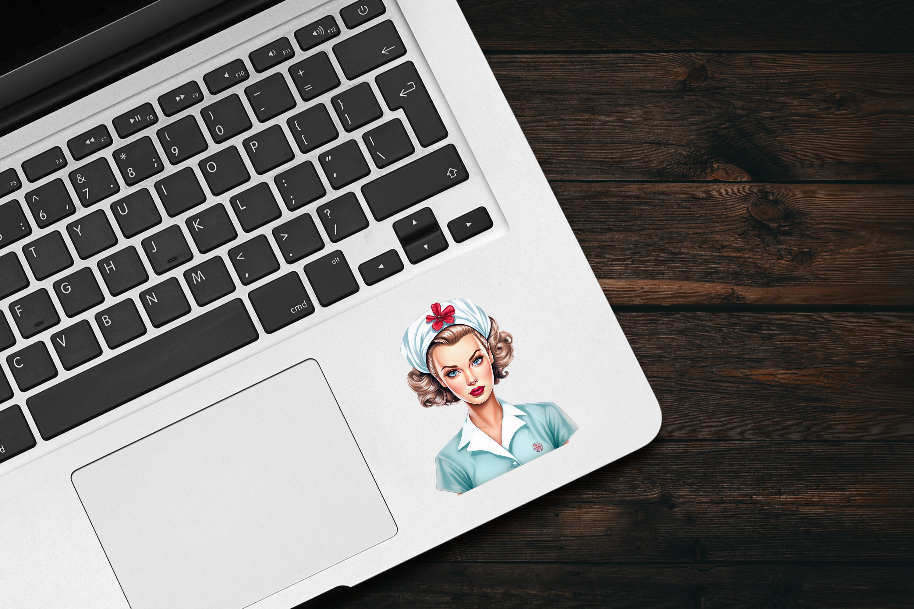 50s Nurse Pin-up Sticker 50s Nurse Laptop Sticker 50s Retro - Etsy