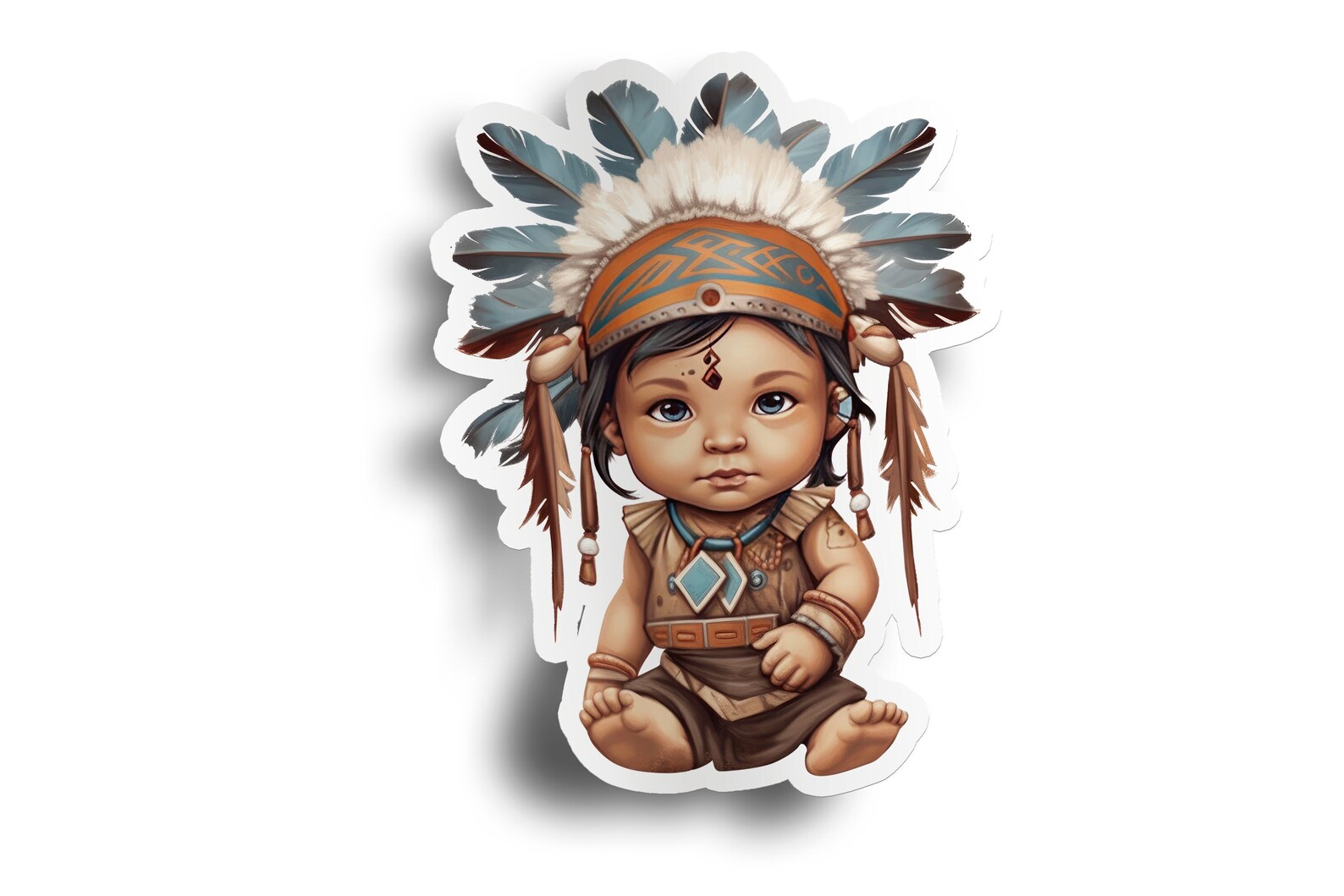 Native Baby Boy Sticker for Tumblers and Water Bottles - Etsy
