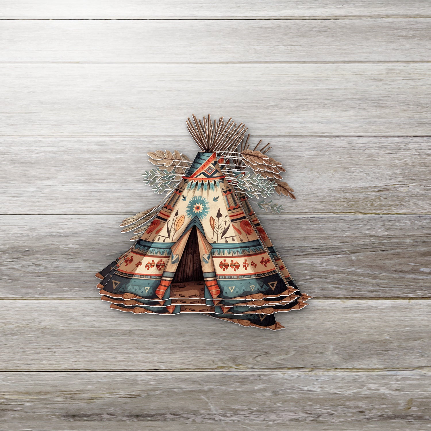 Native Indian Tipi Sticker Sticker for Tumblers Indian Tipi - Etsy