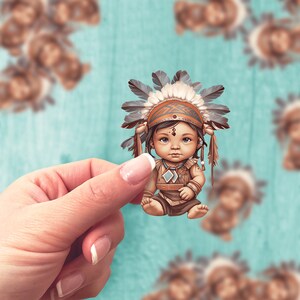 Native Baby Boy Sticker for Tumblers and Water Bottles - Etsy