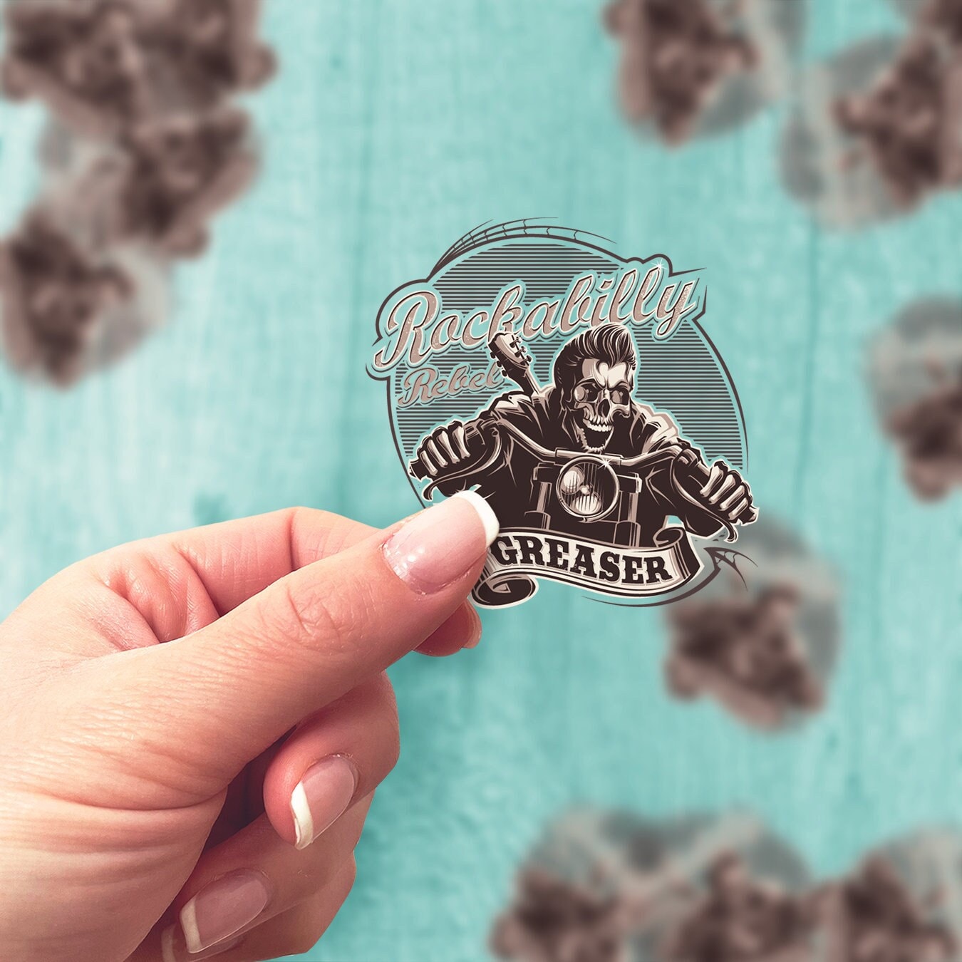 Rockabilly Greaser Sticker, Rockabilly Laptop Sticker, 50s Retro ...