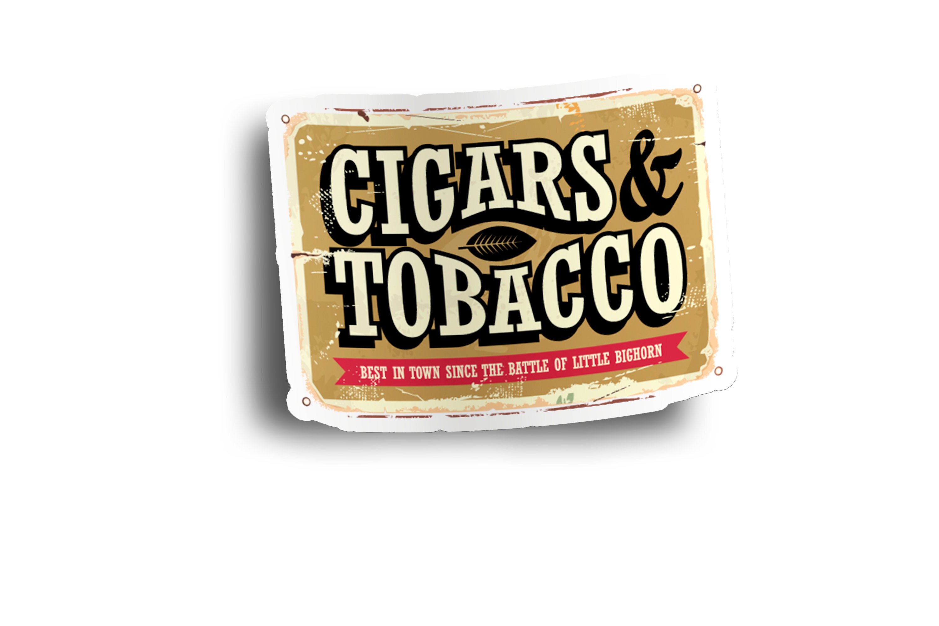 Cigar Vintage Sticker, Cigar Laptop Sticker, Vintage Retro Cigar ...