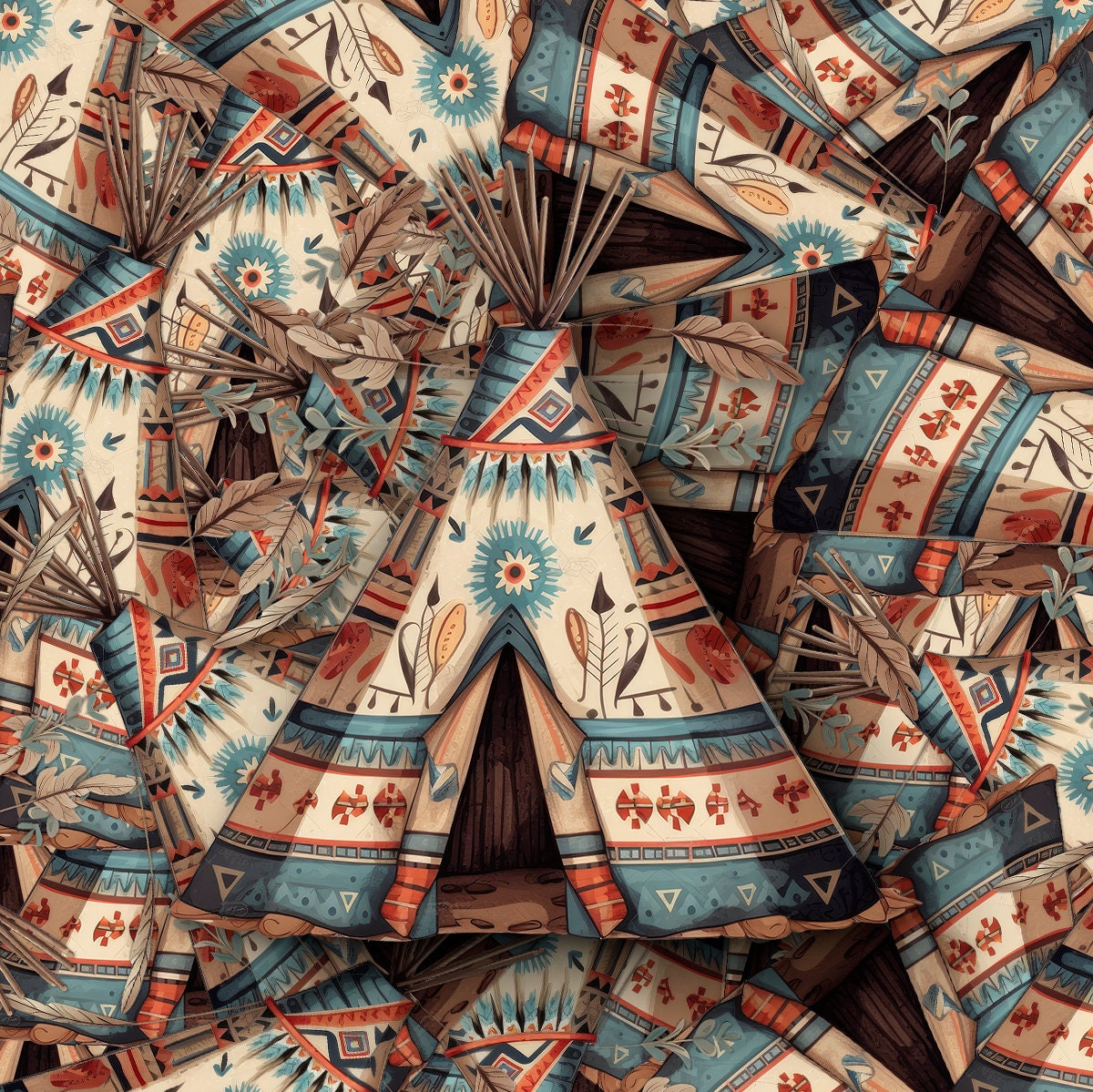 Native Indian Tipi Sticker Sticker for Tumblers Indian Tipi - Etsy