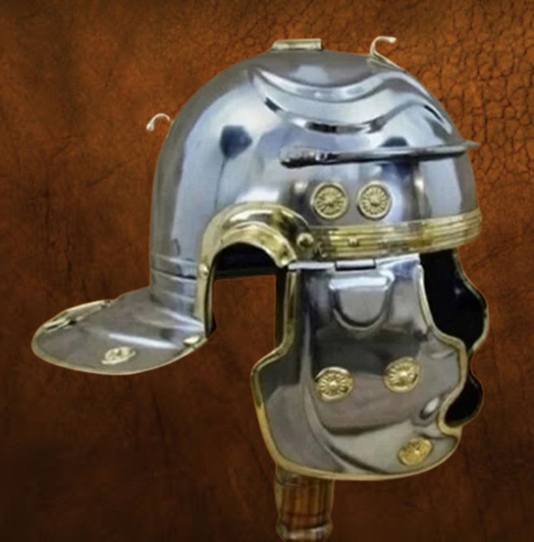 Imperial Roman Gallic G Helm 18 Gauge, Medieval Roman Helmet, Roman ...