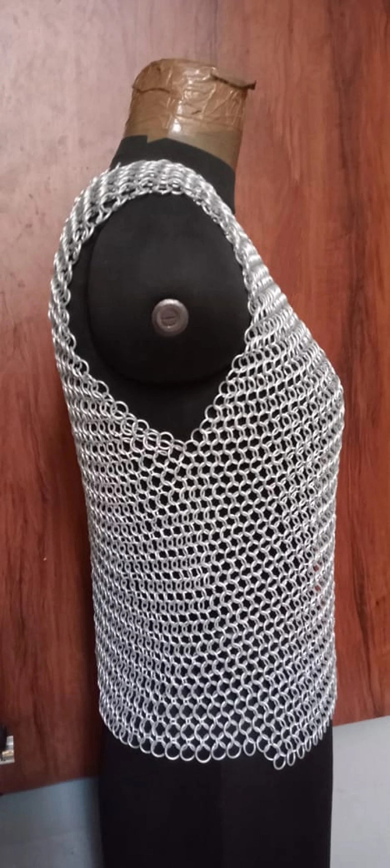 Custom Chainmail Armor Bra Handmade Women's Top , Chainmaille Fantasy ...