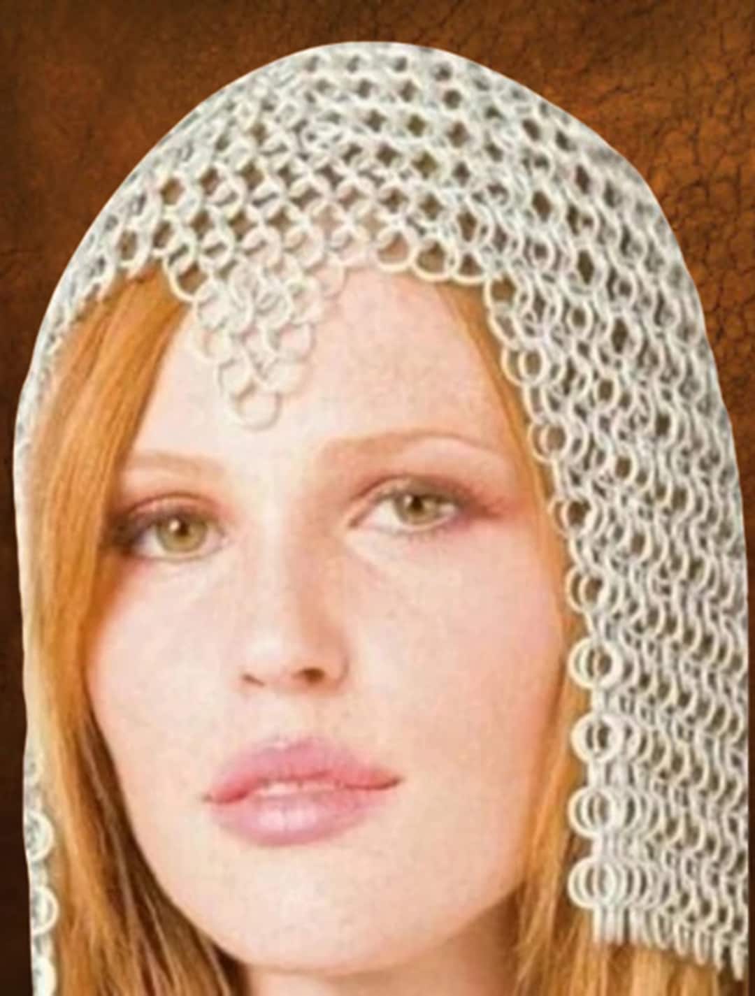 Chainmail Coif, Aluminum Chainmail Hood, Reenactment Armor Party Wear ...