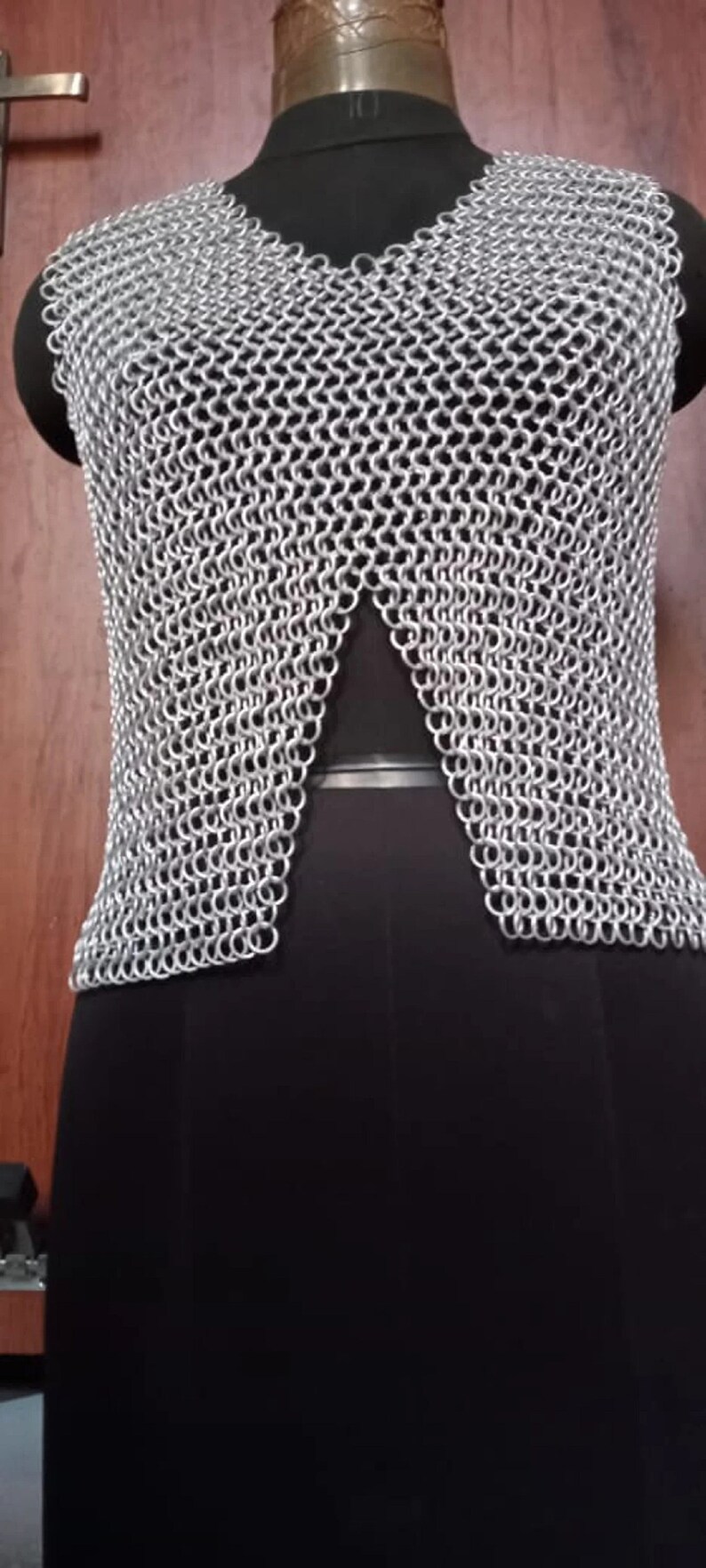 Custom Chainmail Armor Bra Handmade Women's Top , Chainmaille Fantasy ...