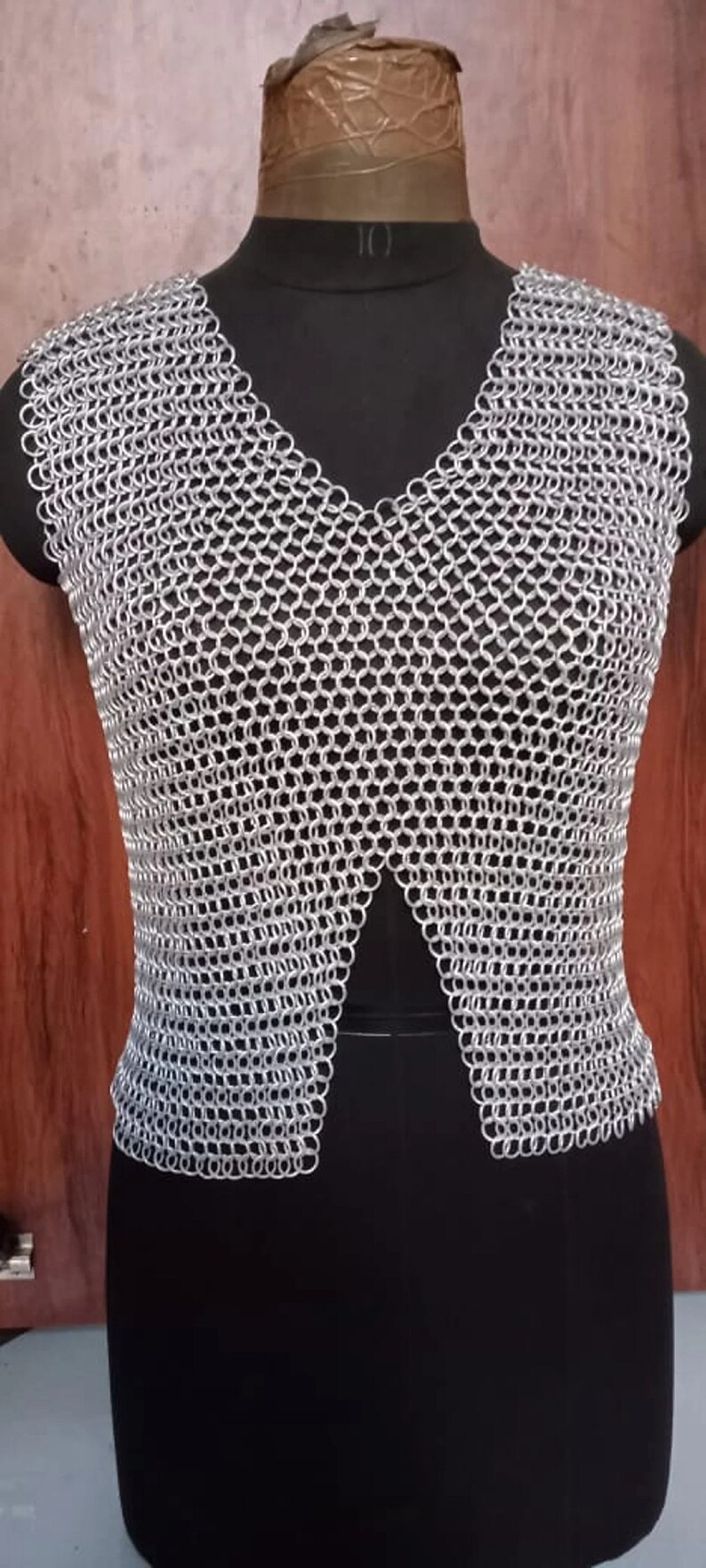 Custom Chainmail Armor Bra Handmade Women's Top , Chainmaille Fantasy ...