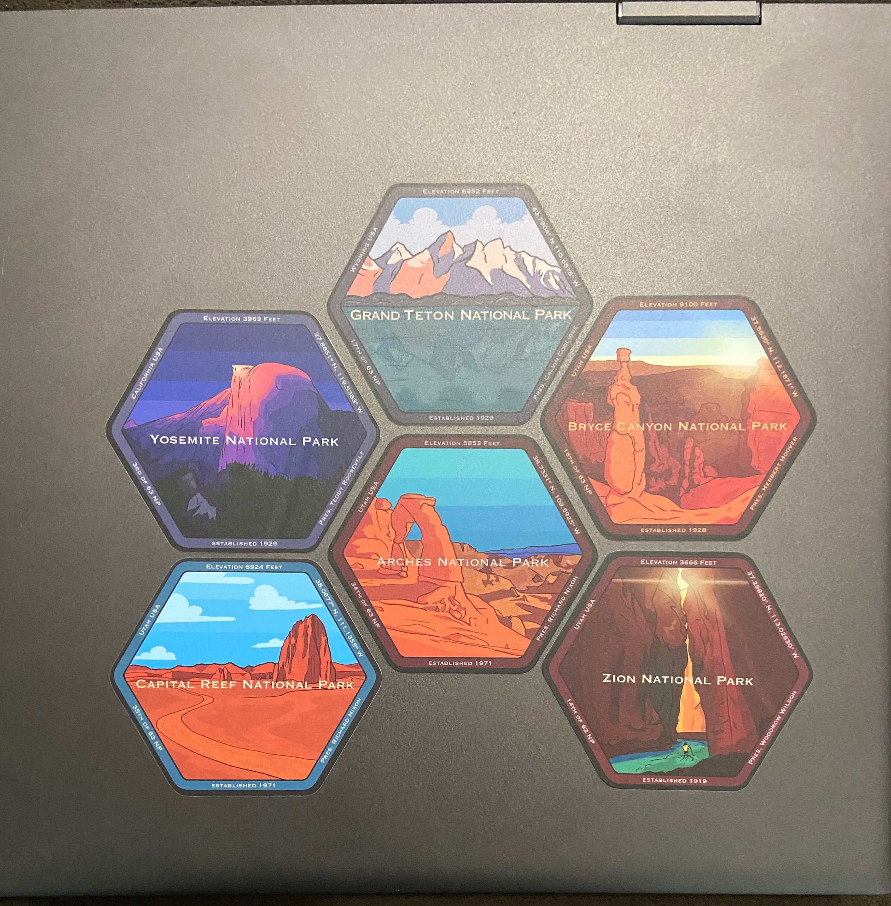 Grand Tetons National Park Sticker - Etsy