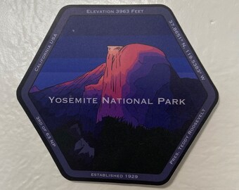 Yosemite National Park Vinyl Sticker - Etsy
