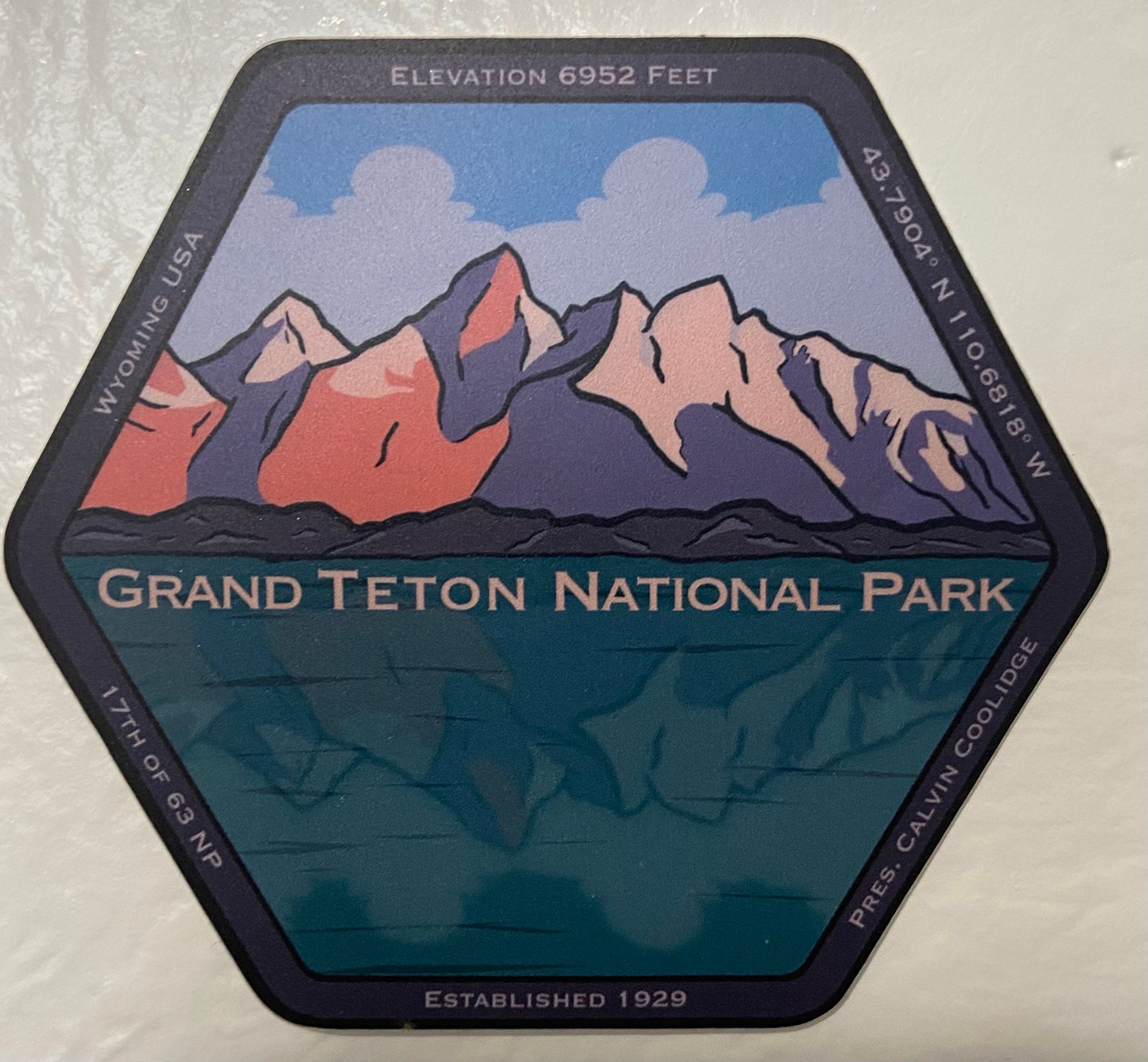 Grand Tetons National Park Sticker - Etsy