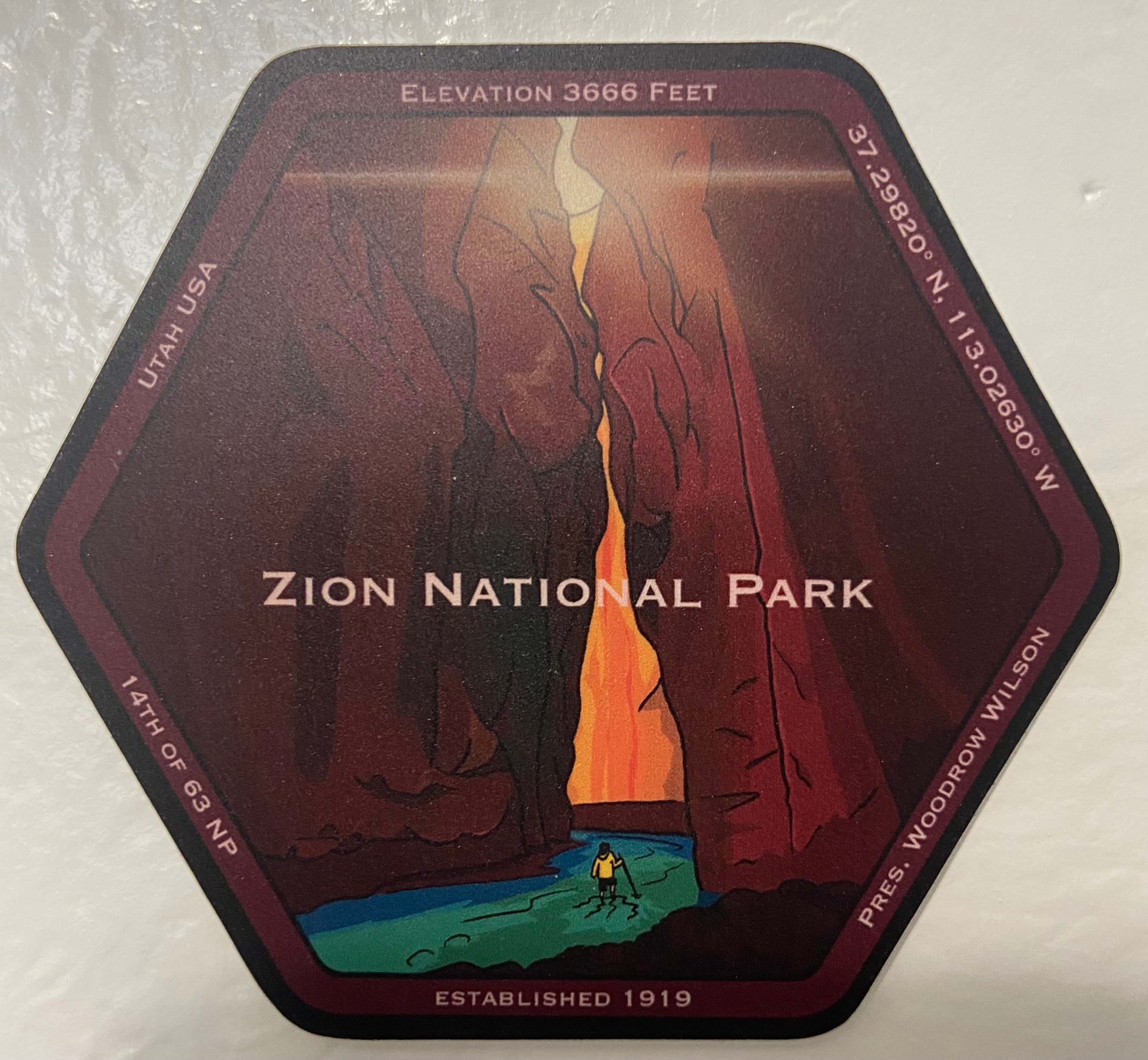 Zions National Park Sticker - Etsy