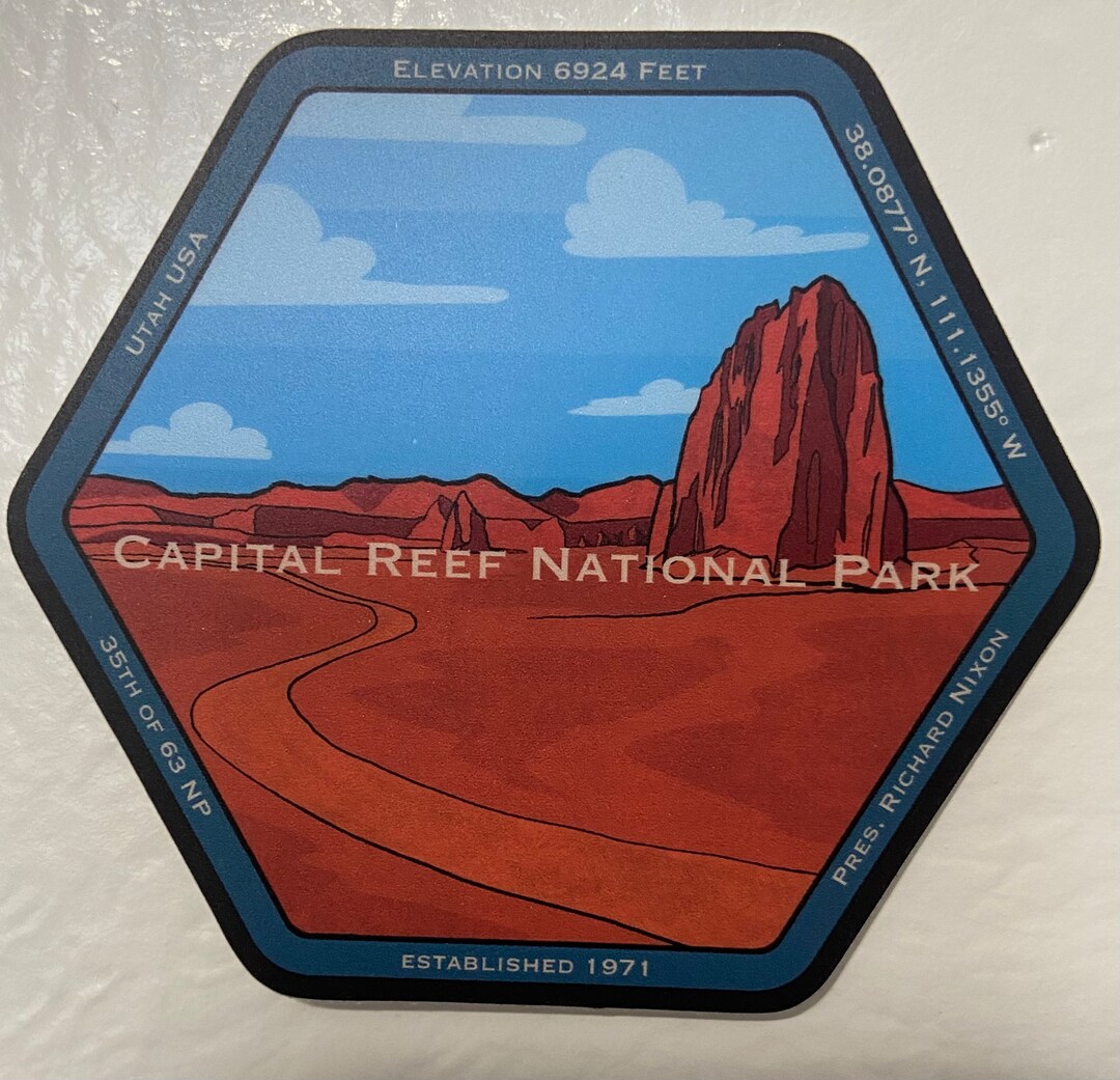 Capital Reef National Park Sticker - Etsy
