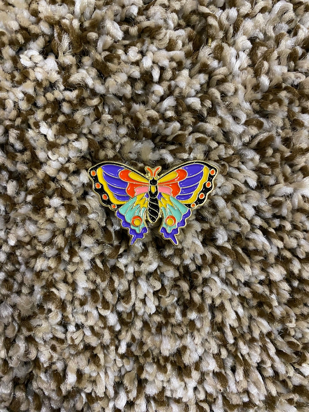 Butterfly Moth Enamel Pin - Etsy