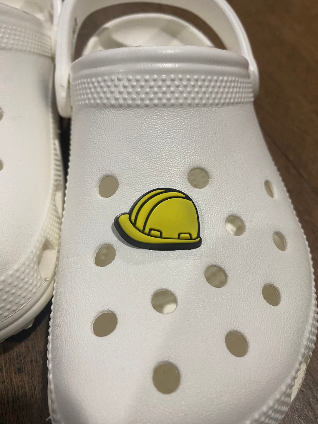 Construction Hard Hat Croc Charm - Etsy