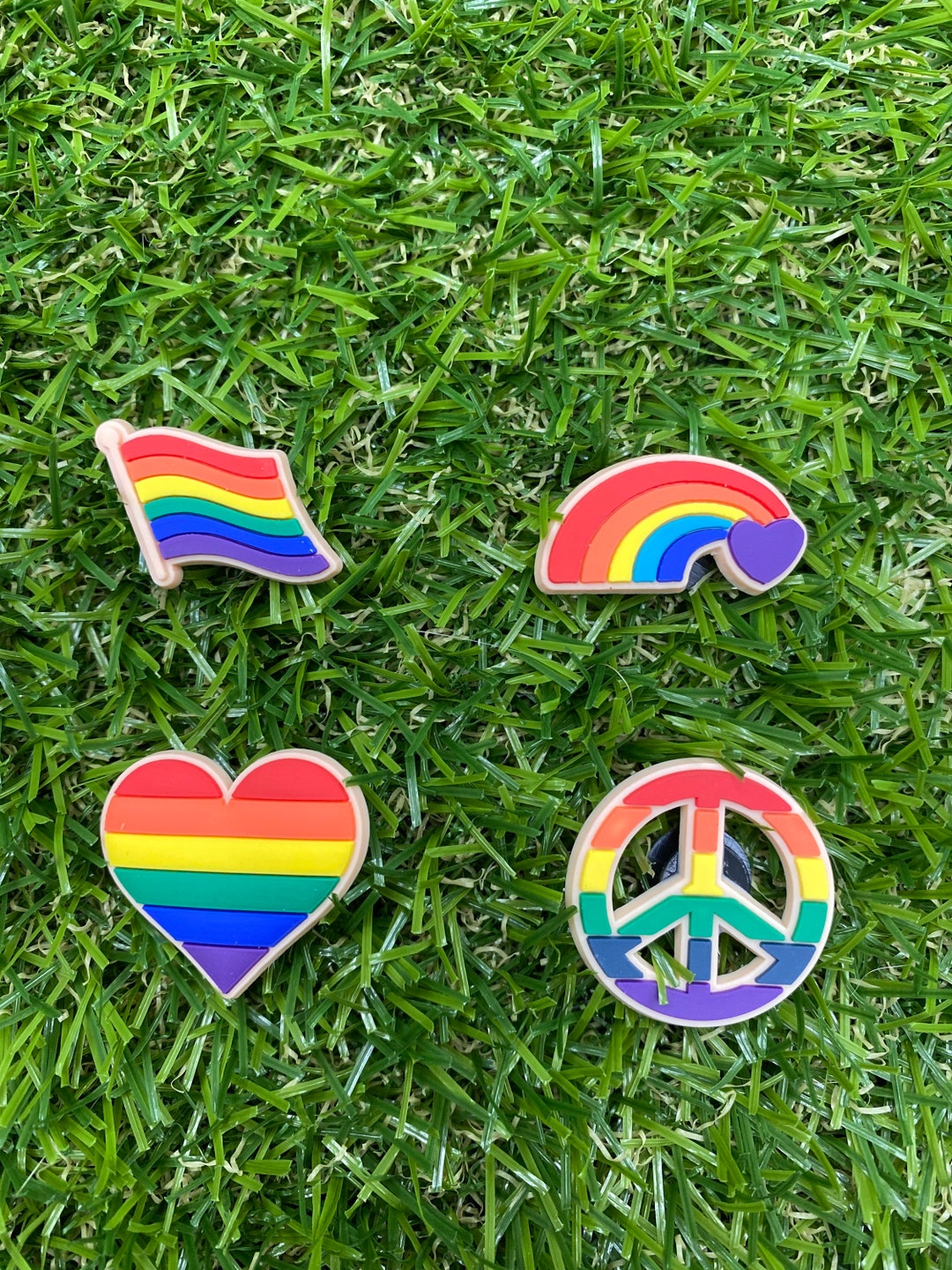 Rainbow Pride Croc Charm INDIVIDUALS - Etsy