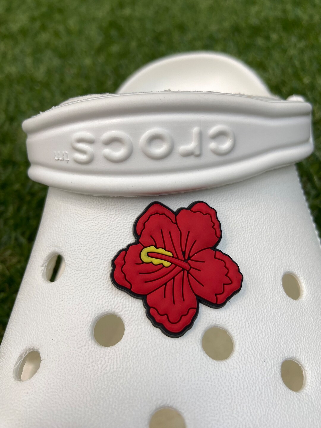 Hibiscus Flower Croc Charm SINGLE - Etsy