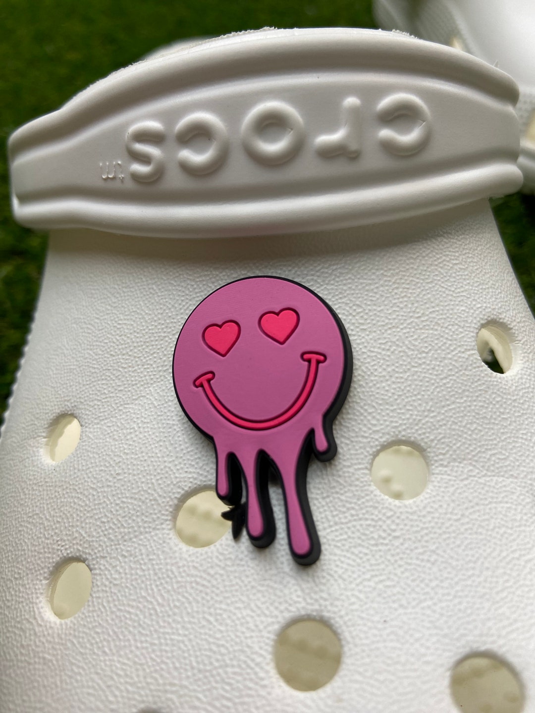 Smiley Face Heart Eyes Croc Charms SINGLE - Etsy
