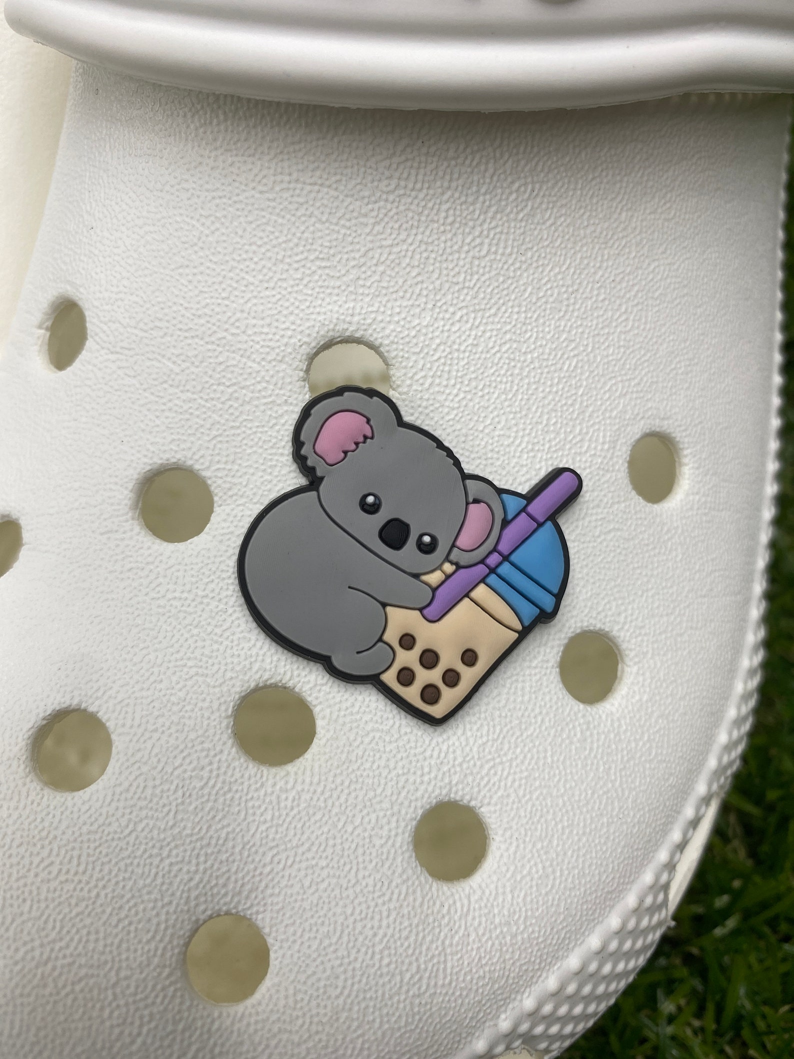 Koala Boba Milk Tea Croc Charm - Etsy