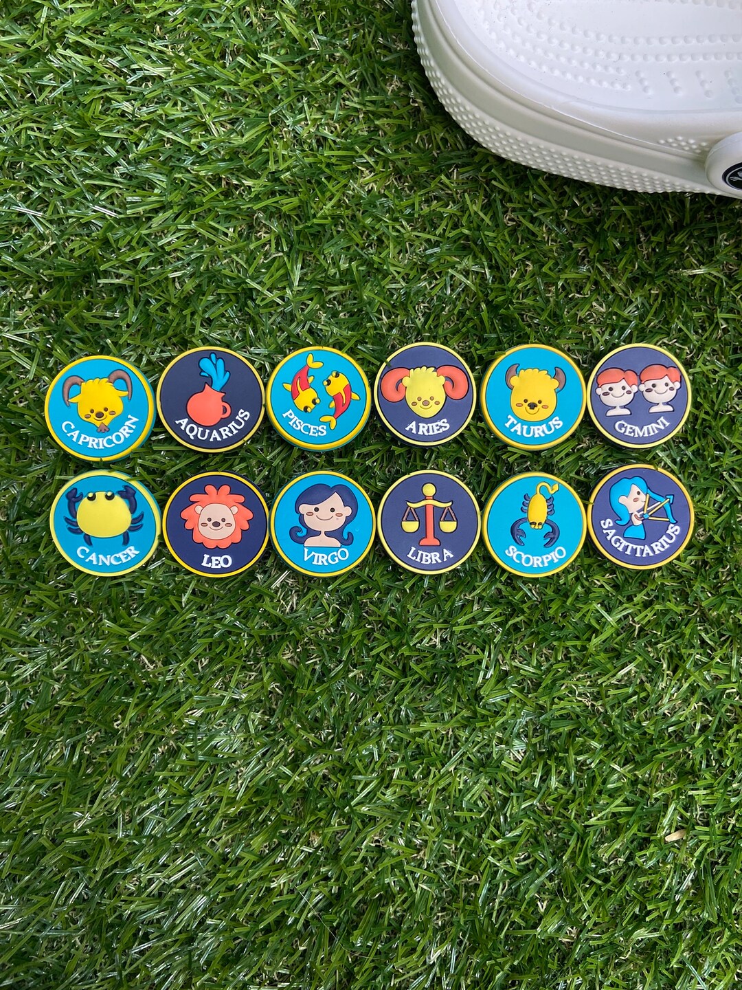 Zodiac Sign Croc Charm SINGLES - Etsy