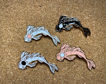 Starry Night Koi Fish Enamel Pin Koi Fish Pin Koi Fish - Etsy